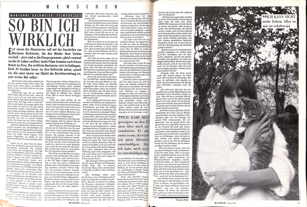 Marianne Bachmeier - So bin ich wirklich - Wiener Online